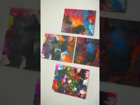 Fluid art craft 8×10 inches size canvas this canvas in using primeme colour with unique design.