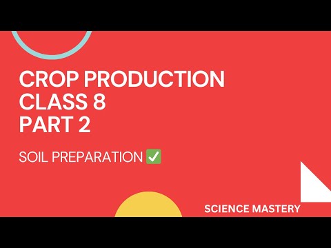Crop Production Class 8 Part 2 | Soil Preparation: Ploughing, Levelling, Manuring + Questions