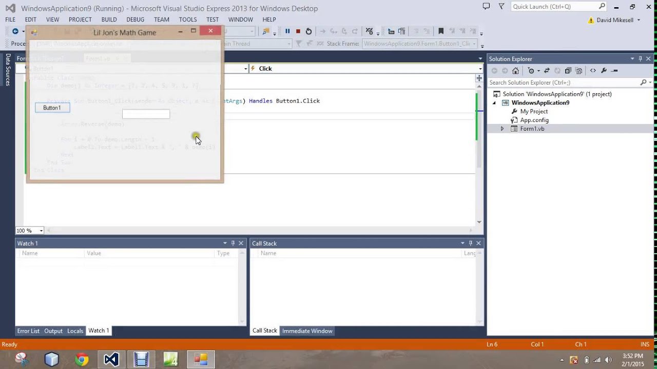VB Array Reverse Method