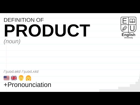 PRODUCT meaning, definition & pronunciation | What is PRODUCT? | How to say PRODUCT