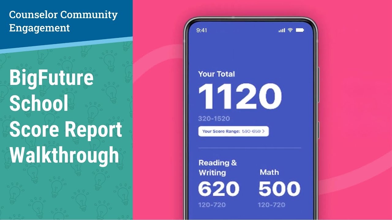 SAT Suite Student Score Reports Demo in BigFuture School