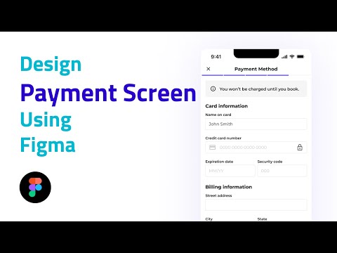Create Payment Screen UI Design Using Figma