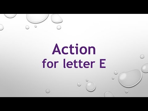 Learning English: Action verbs that start with E
