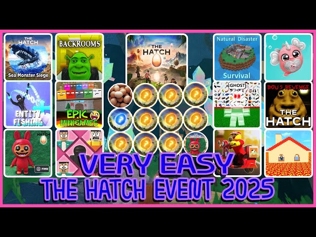 Roblox - The Hatch event 2025 - How to get Egg Badges in The Hatch ...