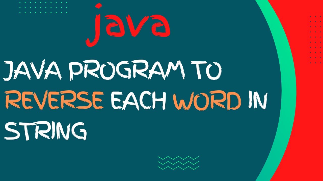 Java Program to reverse each word in String | java interview question | realNameHidden