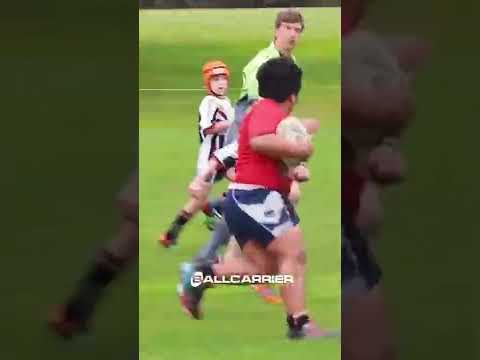 This Kid Destroyed A Whole Team ???? - Rugby #shorts