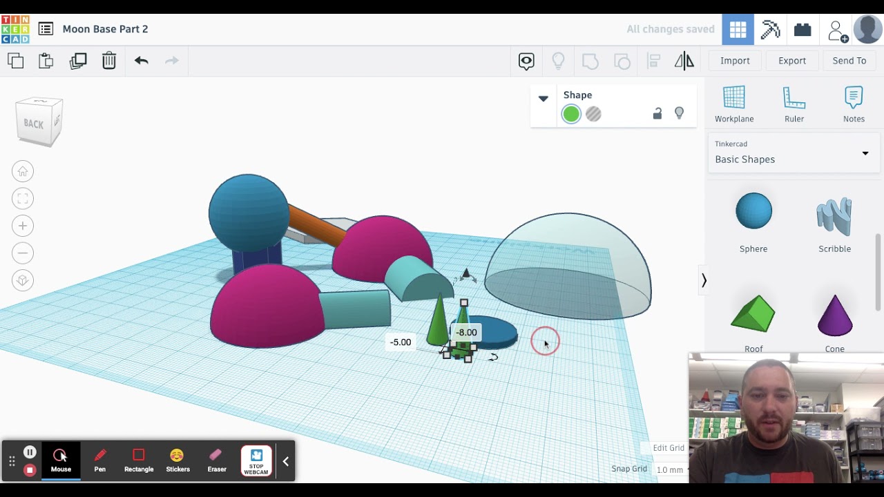 Tinkercad Moon Base part 2 - Adding Details