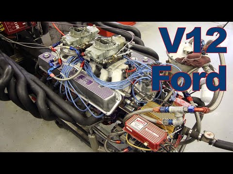 This Guy Built a 697 HP Ford V12 Engine Out of Two 302 V8 Blocks ...