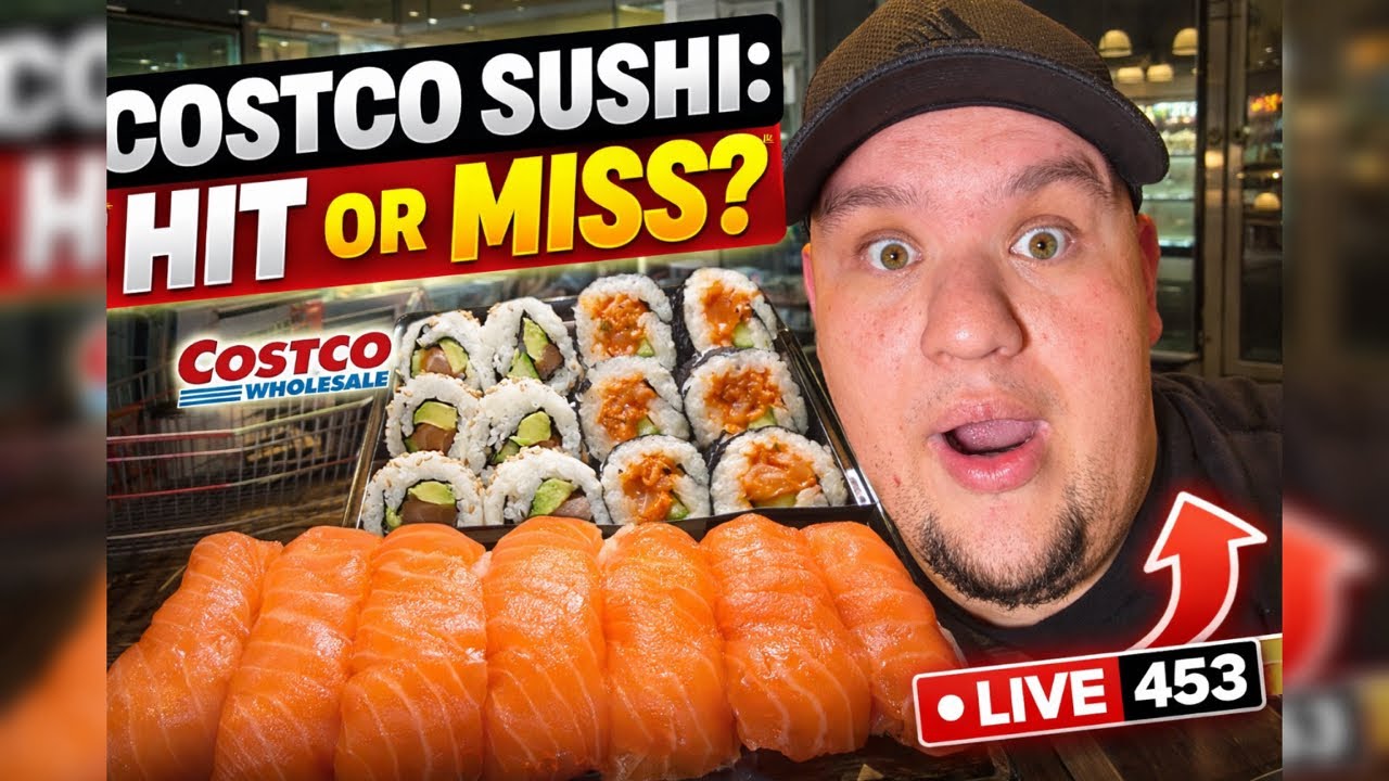 Costco Sushi… Was This a HUGE Mistake?! 😳🍣 (LIVE Review)