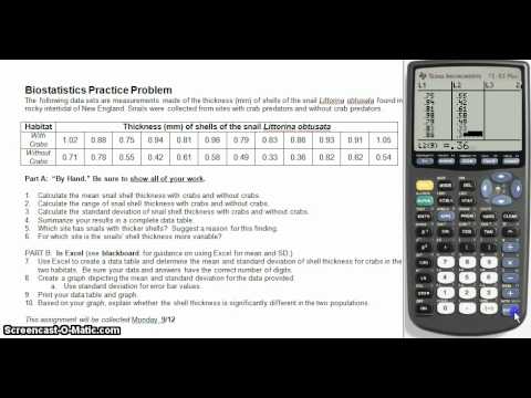 Calculating Mean and Standard Deviation with TI-83