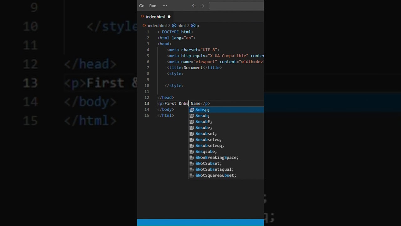 #Create Space In Text Letter Using Html #coding #viralshorts  #dailyshorts #html #html5 #css #css