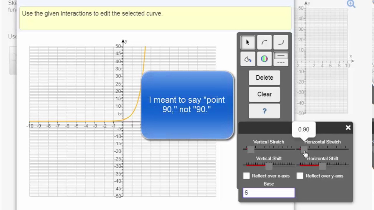 Graphing Exponential Functions on MathXL