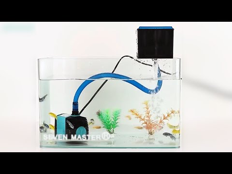 Submersible water pump for aquariums