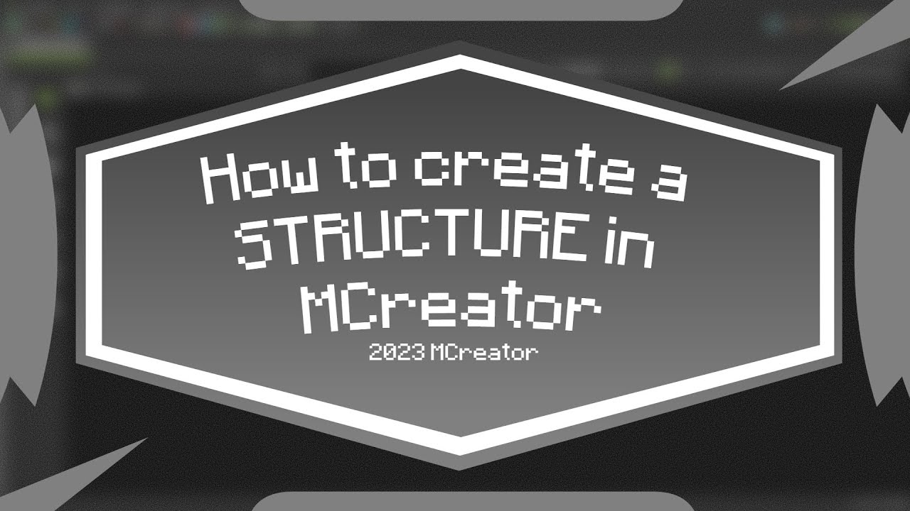 How to Create a Structure in MCreator || 2023 || Tutorial