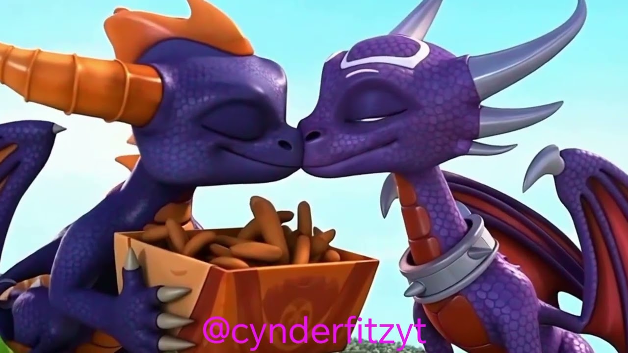 Requested by @JgaAllen spyro gets cynder box of chocolates but being skycalates💜🔥