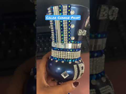 Color Change Paint #decorativeglass #bling #glassartist #glassart #glasscraft #makersgonnamake