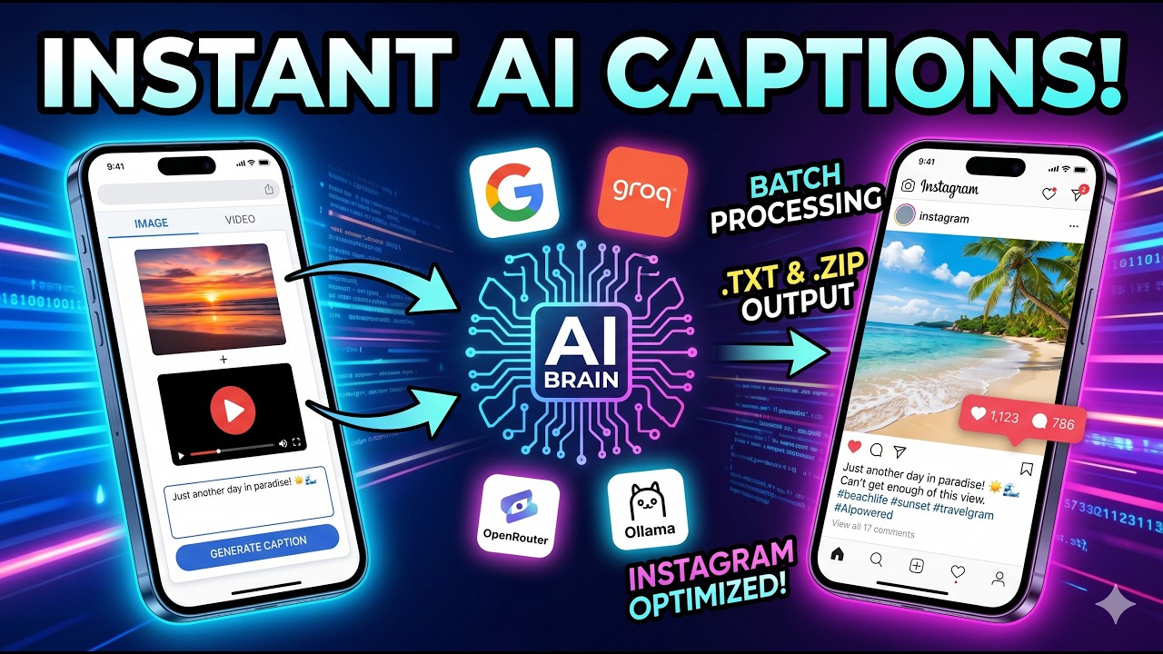 Generate Viral Instagram Captions with AI! (OpenRouter, Gemini, Groq & Ollama)