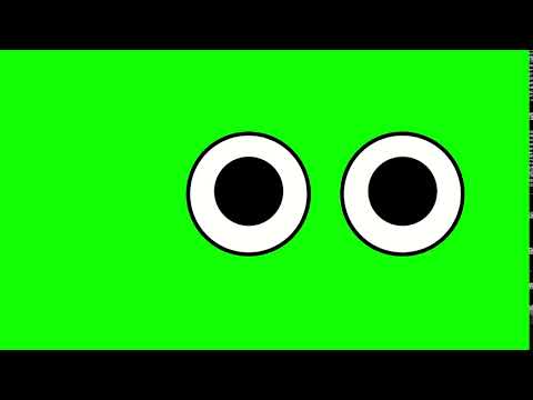 Green Screen Animation Eyes To Chroma Key Effect - Free Video Sample
