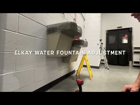 Elkay Drinking Fountain Water adjustment