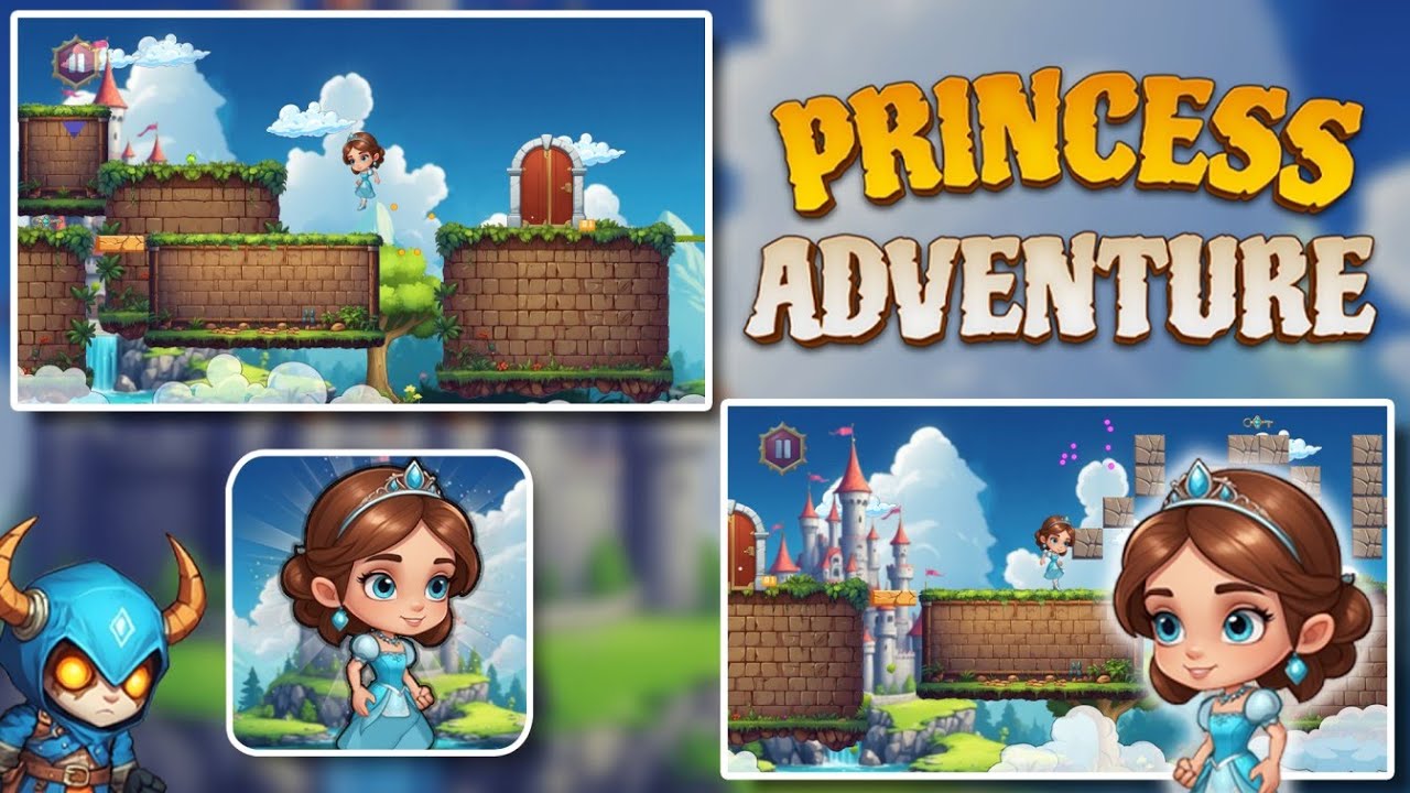 Princess Adventure || Construct 3 Game Template || Source code