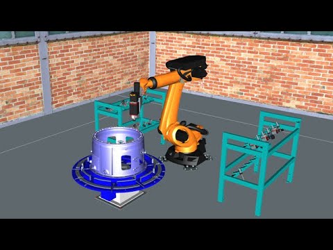 Painting Robot Simulation training