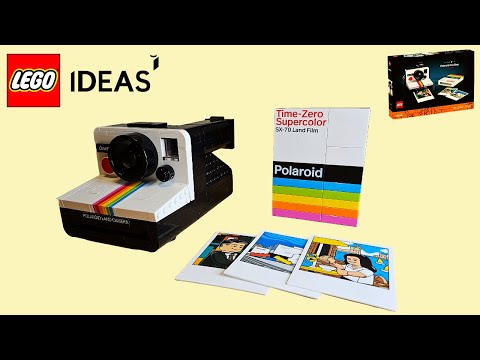 LEGO Ideas Polaroid OneStep SX-70 Camera 21345 - Speed Build & Review