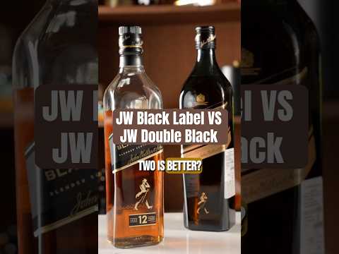 Johnnie Walker Black Label vs Double Black - which is better ? #whiskyreview #whiskey #jwblacklabel