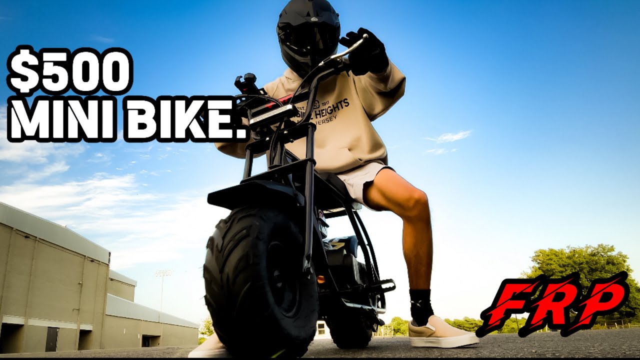 UNBOXING & TEST RIDE ON THE FRP GMB100 MINI BIKE (BLACK)
