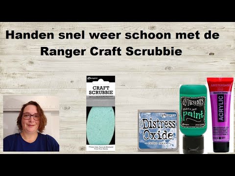 Schone handen met de schrubbie