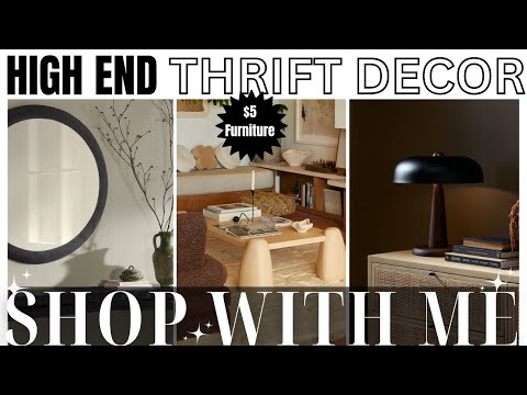 $5 FURNITURE POTTERY BARN ANTHROPOLOGIE WEST ELM Thrift With Me Budget Home Decor Money Saving Tips