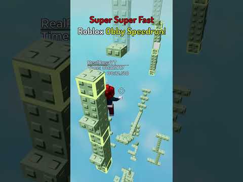 SUPER SUPER FAST Roblox Obby Speedrun!