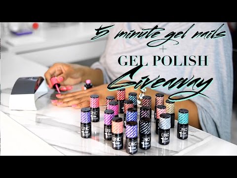 HUGE GIVEAWAY[CLOSED] • 5 MINUTE GEL NAILS • UNO 1 STEP GEL POLISH
