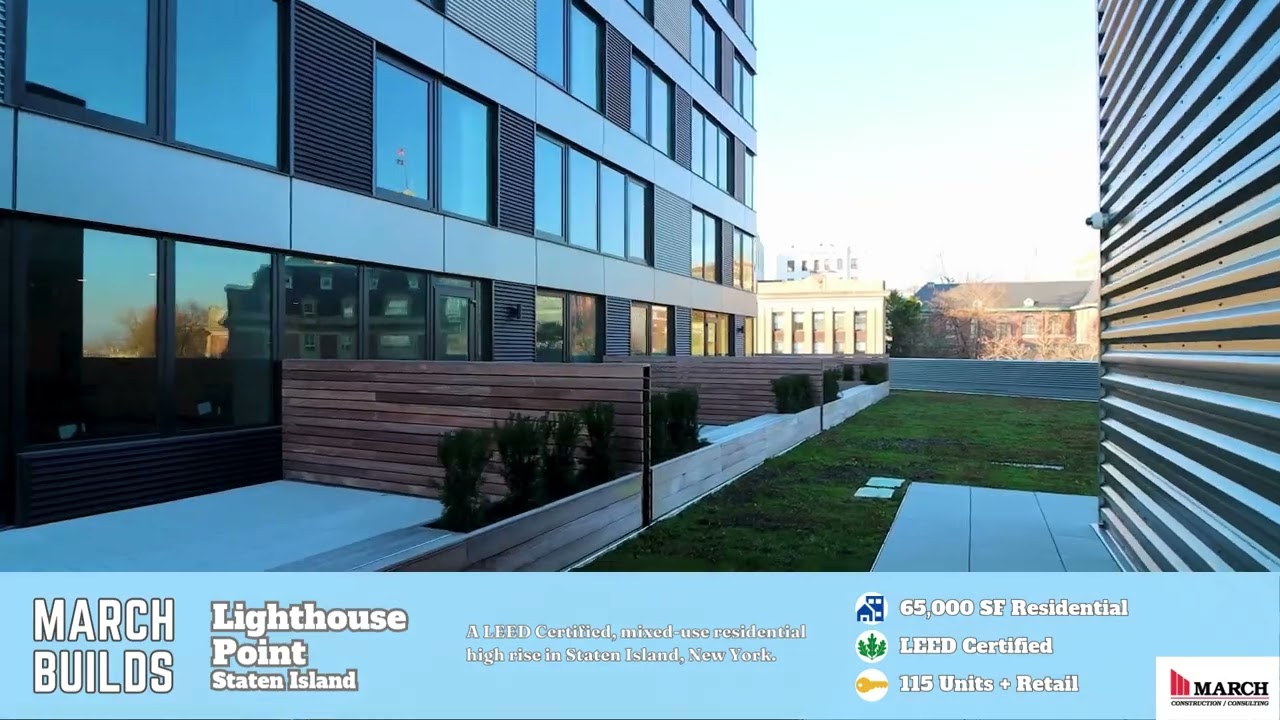 Lighthouse Point Apartments Construction Update | LEED High Rise in Staten Island | Dec 2024