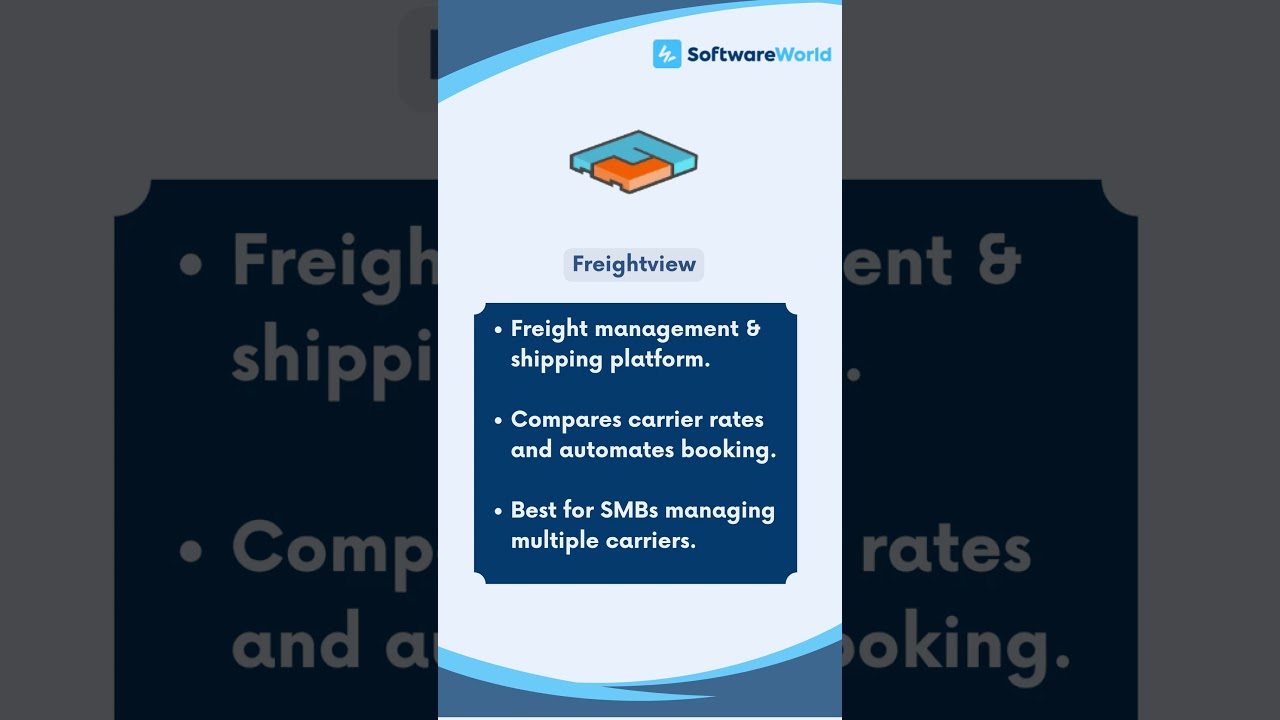 Top 5 Freight Software 2025 | Best Tools for Shipping & Logistics Automation #softwareworld