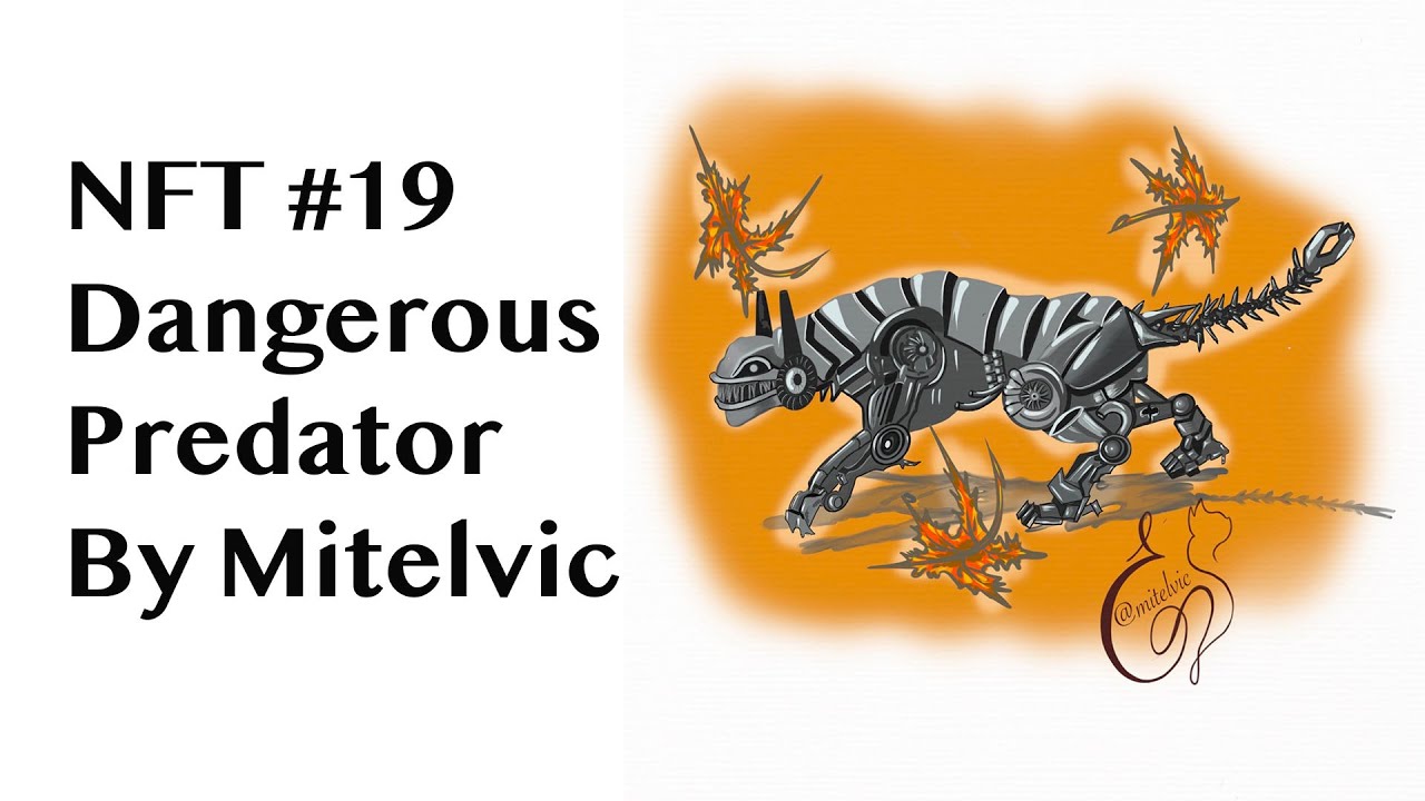 NFT Dangerous Predator Creation Process | Collection Walking Through the Mystic Forest | By Mitelvic