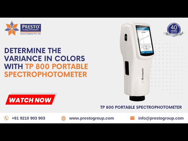 Colour Measurement Instruments - Portable Spectrophotometer TP 800 ...
