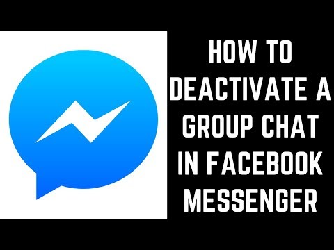 How to Deactivate a Group Chat in Facebook Messenger