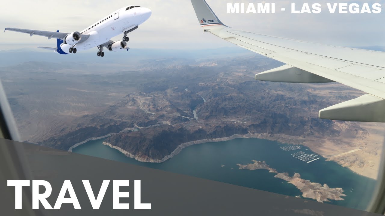 VOL AMERICAN AIRLINES  MIAMI  - LAS VEGAS FLIGHT ✈️