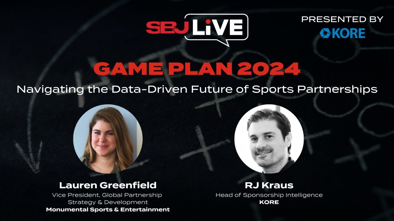 SBJ Live: Game plan 2024 - Navigating the data-driven future of sports partnerships