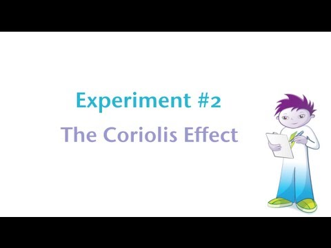 Coriolis effect experiment