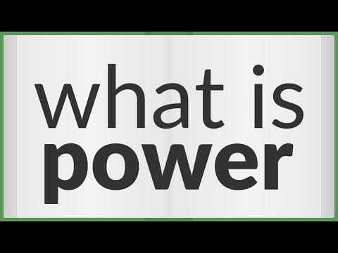Power | meaning of Power
