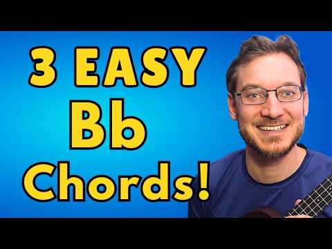 3 Easy Ways to Play a Bb Chord on Ukulele! B flat Chord HACKS!
