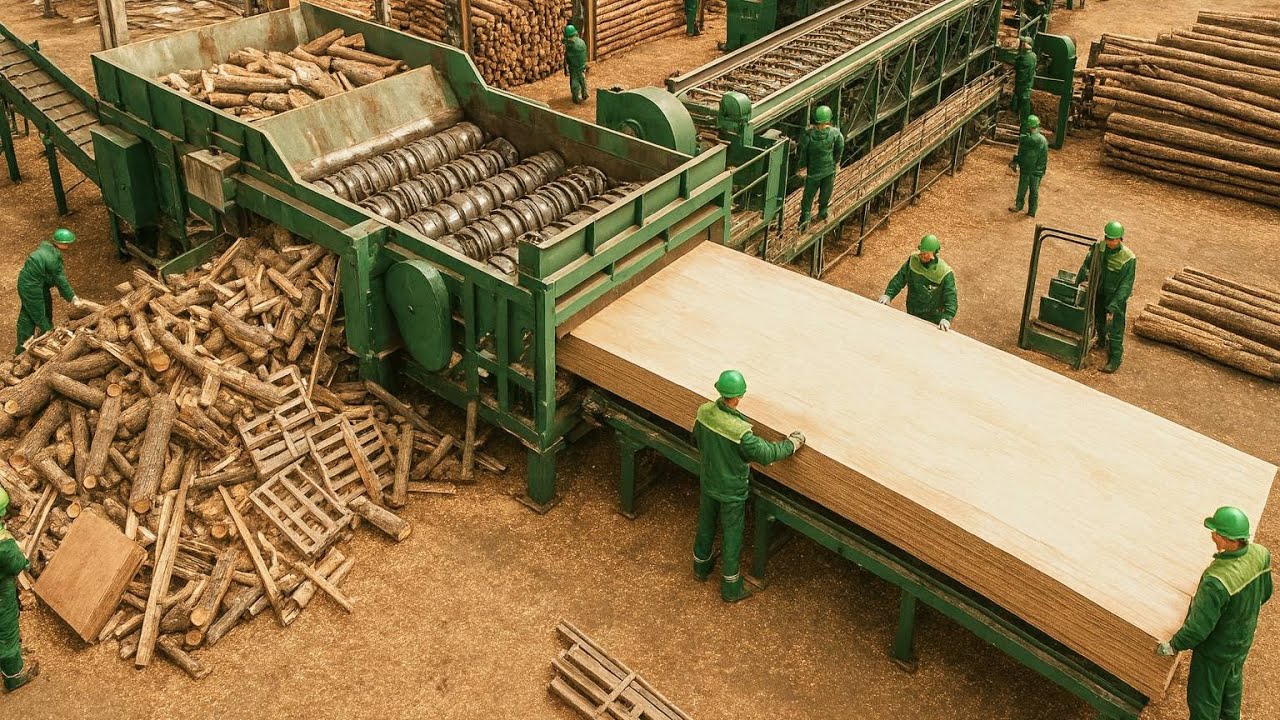 Inside America’s Mega Wood Plants | How Logs Become Premium Plywood & LVL