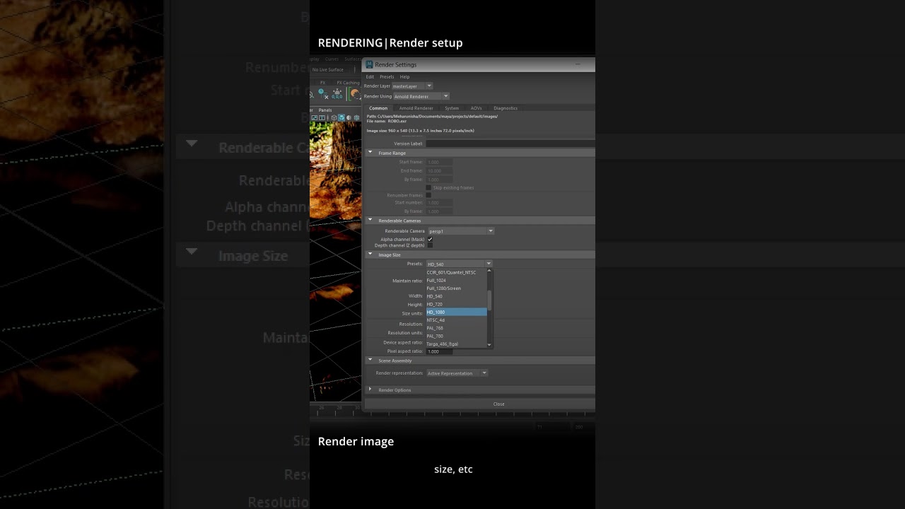 09.Maya-Render Setup: Render Image