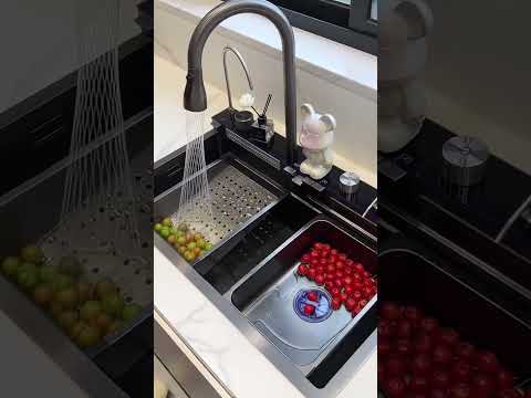 Jiumuwang [All-copper body] 5.0 thickened SUS304 stainless steel kitchen sink whale flying rain