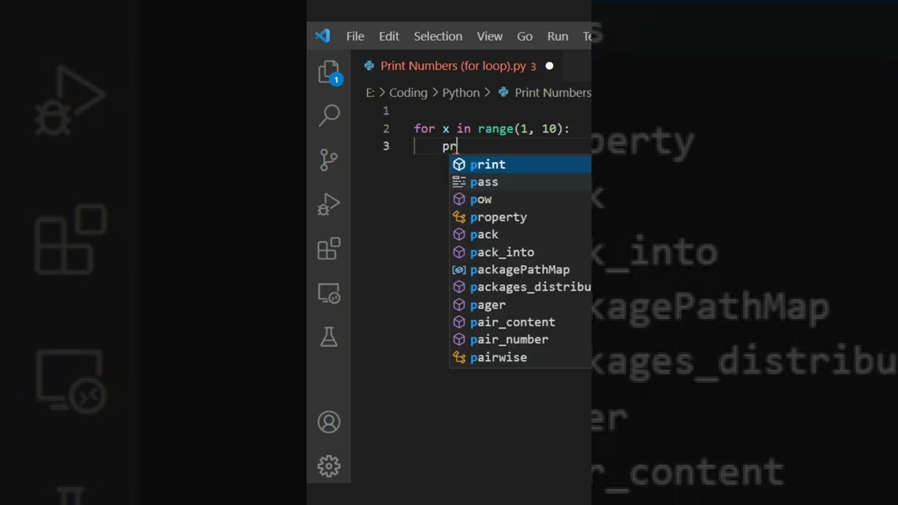 Print Numbers from 1 to 10 in Python 🔥