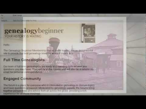 Genealogy Beginner - download a blank family tree template