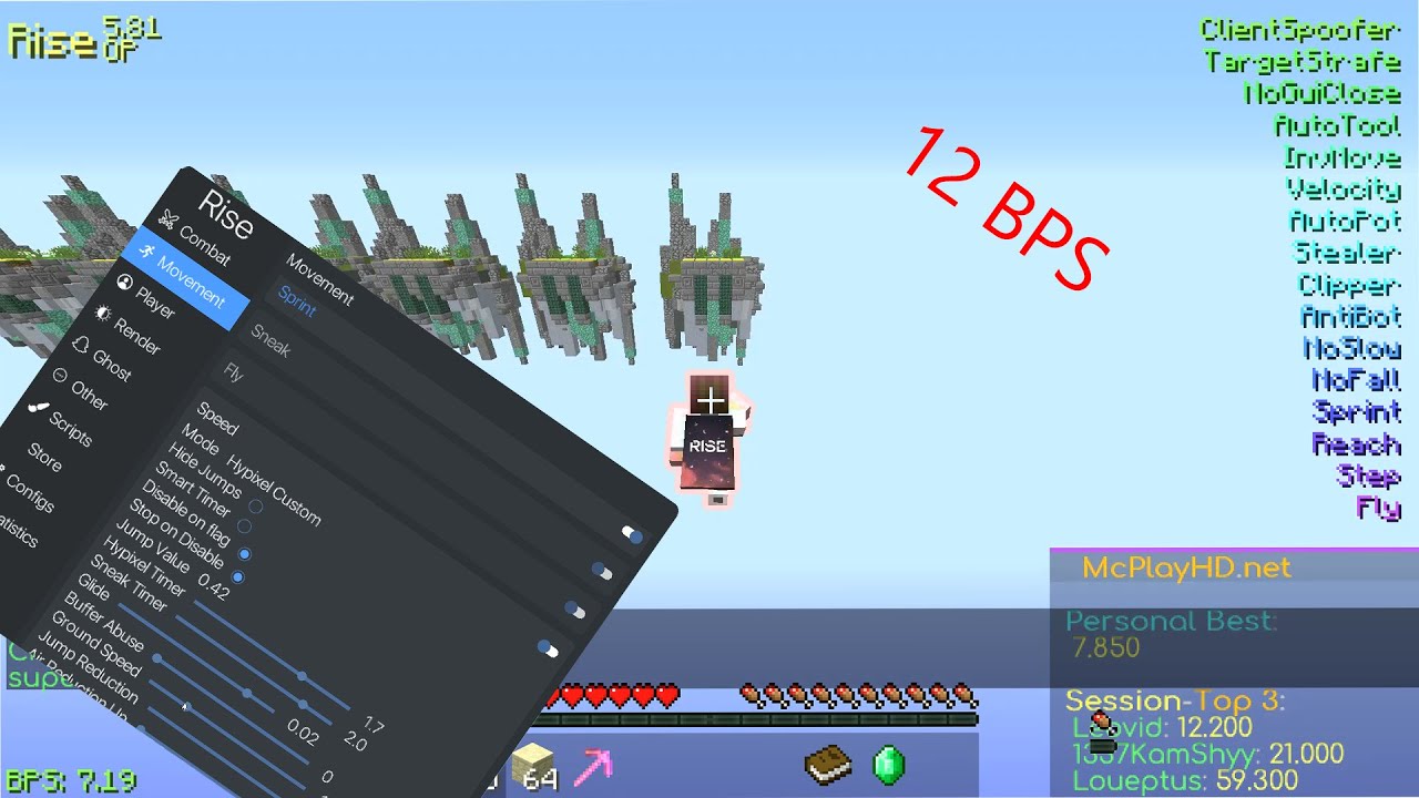 Is Rise a good client for hypixel hacking?