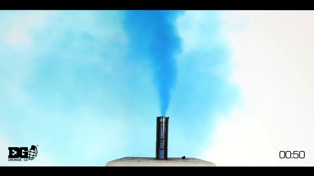 WP40 Blue Smoke Grenade By Enola Gaye (Duration: 90 Seconds)