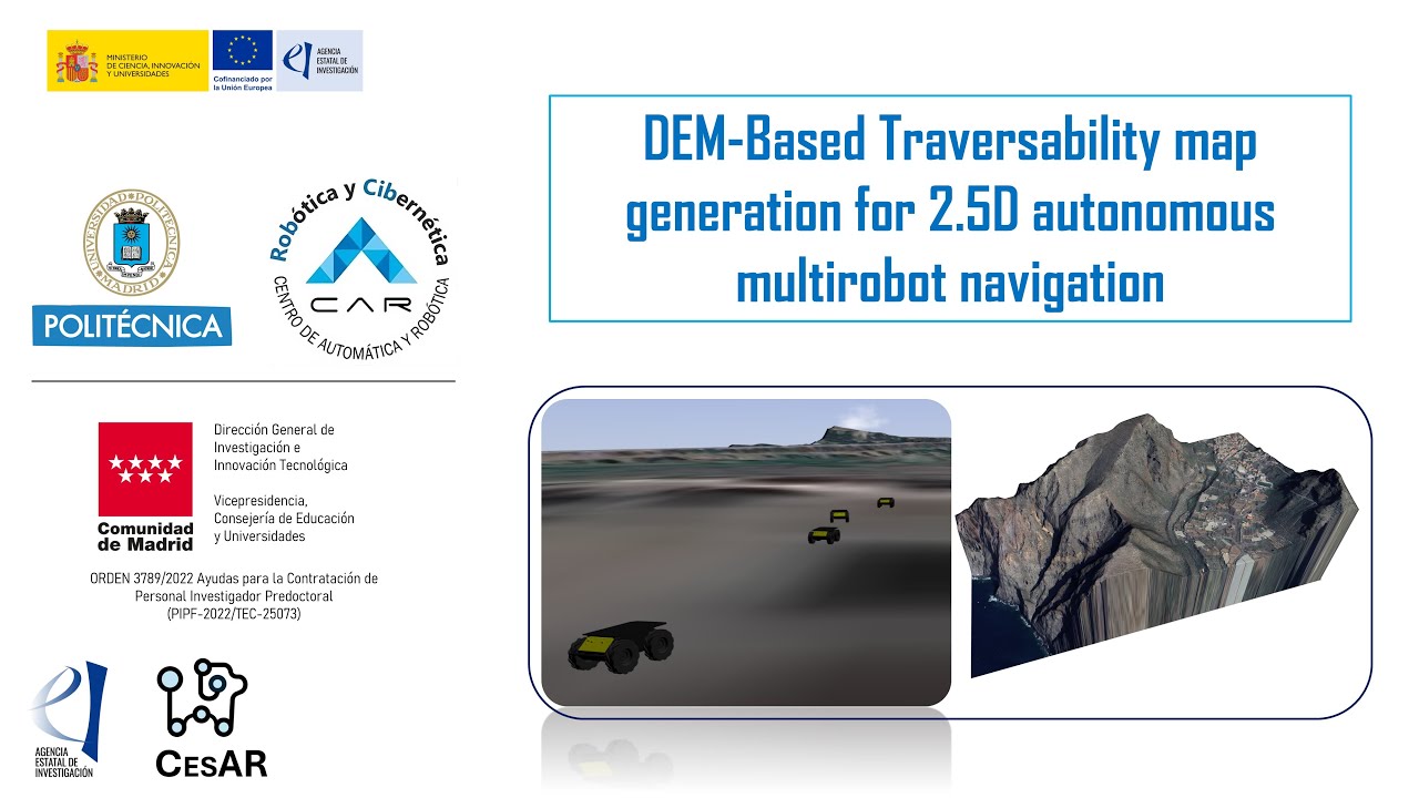 DEM-Based Traversability map generation for 2.5D autonomous multirobot navigation